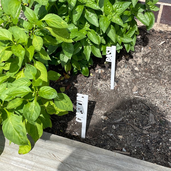 Custom Plant Tags | Custom Names Herb Spice Vegetable Veggie Patch ...