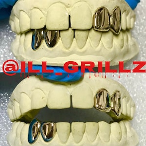 Handmade Custom Florida Deep Cut Perm Style Dental Gold Grillz - Etsy