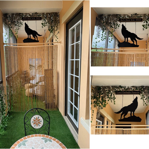 Howling Wolf Metal Wall Art: Modern Home Decor - Etsy