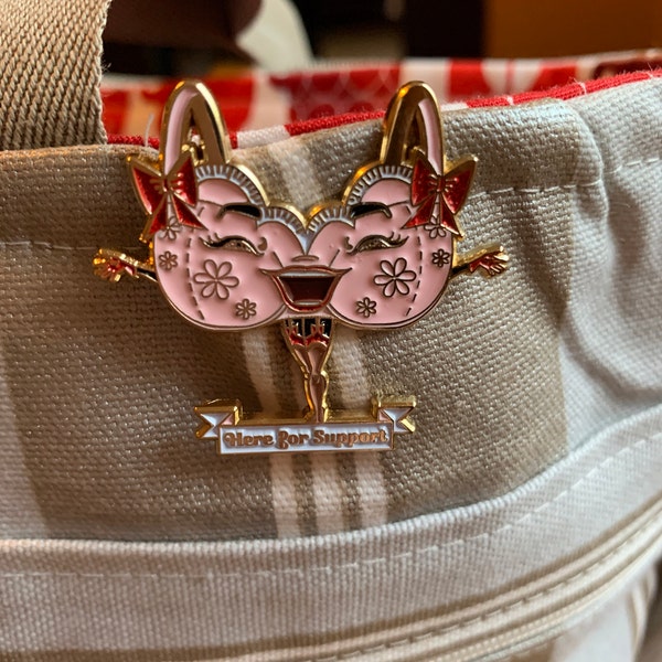 Support, a Soft Enamel Pin With Glitter Highlights! - Etsy