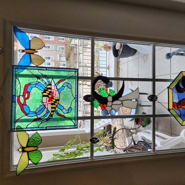 Fallout Hand Painted Faux Stained Glass Wild Wasteland Perk - Etsy