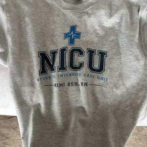 Custom MICU Shirt, Personalized Medical ICU Nurse Shirt, Medical Icu ...