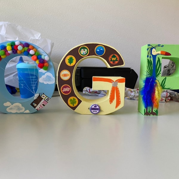 UP Movie Letters, up Pixar, up Birthday Party Decorations,up Movie Baby ...