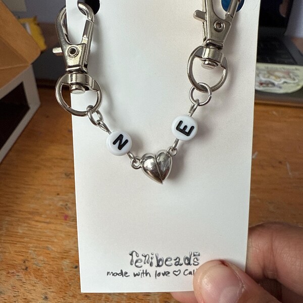 Star Phone Charm Y2k Silver Beaded Keychain Chrome Dainty Cyber Grunge ...