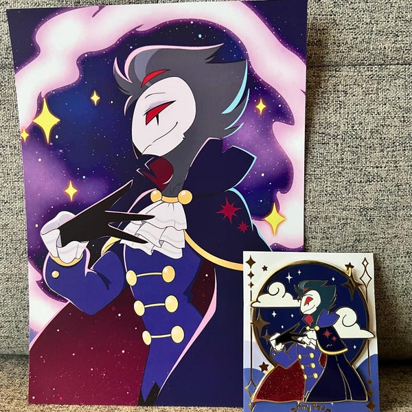 Prince Stolas Enamel Pin - Helluva Boss - Etsy