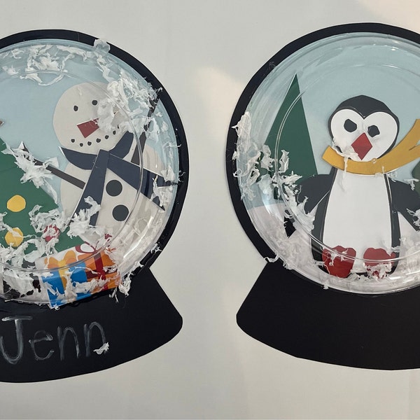 Snow Globe Printable Template - Craft for Kids - Etsy