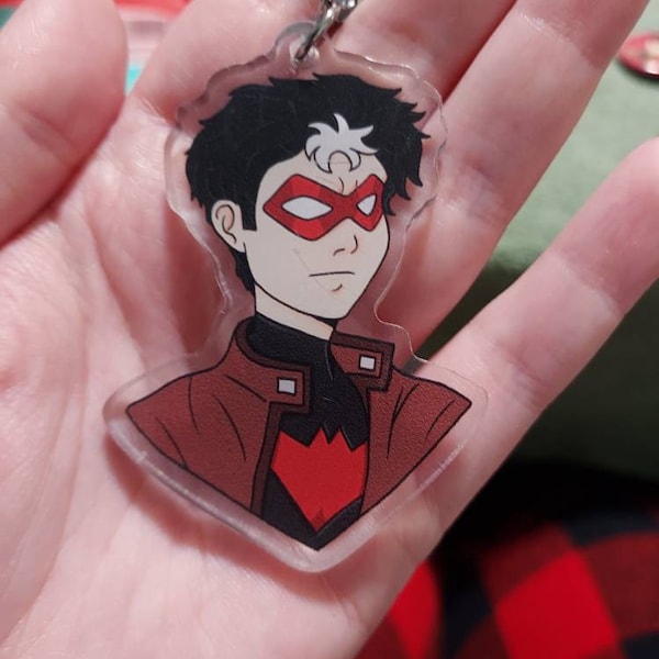DC Superhero Batfamily Acrylic Keychain Charm - Etsy