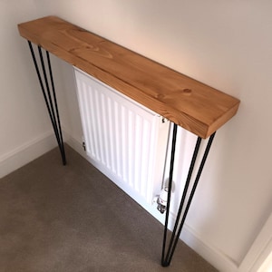 Rustic Radiator Shelf Console Table - Etsy UK