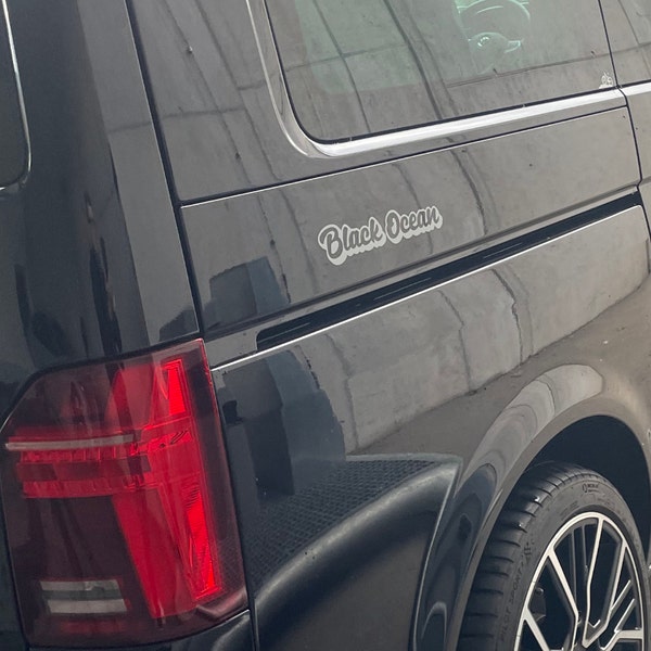 Hand Written Font Custom Vinyl Stickers | Personalised Design Text ...