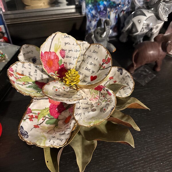 Handmade Flower Decor ,shell Flower ,oyster Flower ,california Poppies ...