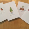 8 Pack - Hand Painted Watercolour Christmas Cards - the Christmas Tree ...