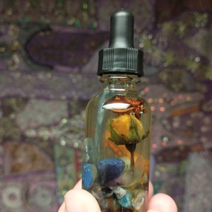Spirit Guide Connection Botanical & Crystal Infused Oil Intention Oil ...