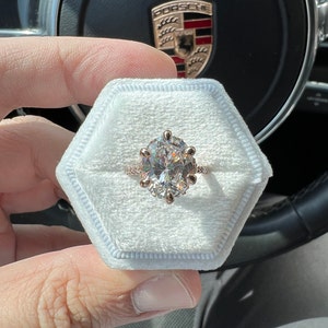 9 Colors Velvet Ring Box, Engagement Ring Box Double and Single Slot - Etsy