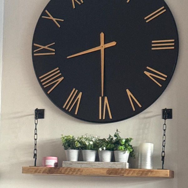 Shelving, Rustic Shelves, Chain Shelf, Hanging Shelves. - Etsy UK