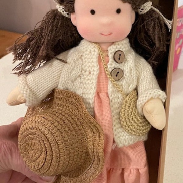 12 Inch Rag Doll With Gift Box, Crochet Doll, Textile Doll With Clothes ...