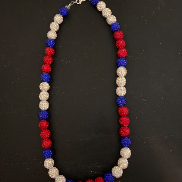 FSU Bling Necklace - Garnet and Gold - Baseball Necklace- Baseball ...