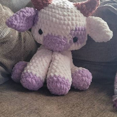 Amigurumi Cow Pattern, Plush Pattern, Stuffed Cow Toy, Cow, Crochet Cow ...