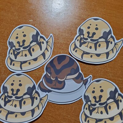 Ball Python Stickers, Cute Snake Stickers - Etsy