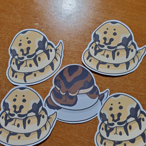 Ball Python Stickers, Cute Snake Stickers - Etsy