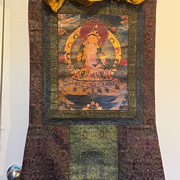 Original Hand Painted Rare Masterpiece Kurukulla/kurukulle Newari Pauva Tibetan Thangka Painting ...