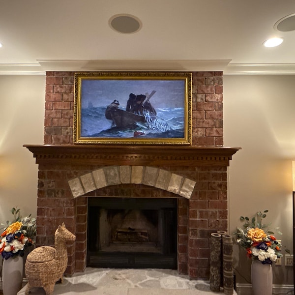 Rustic Gold Bezel TV Frame, Customizable TV Frame, Compatible With All ...