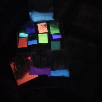 Aqua Glow in the Dark Neon Pigment Powder - Etsy