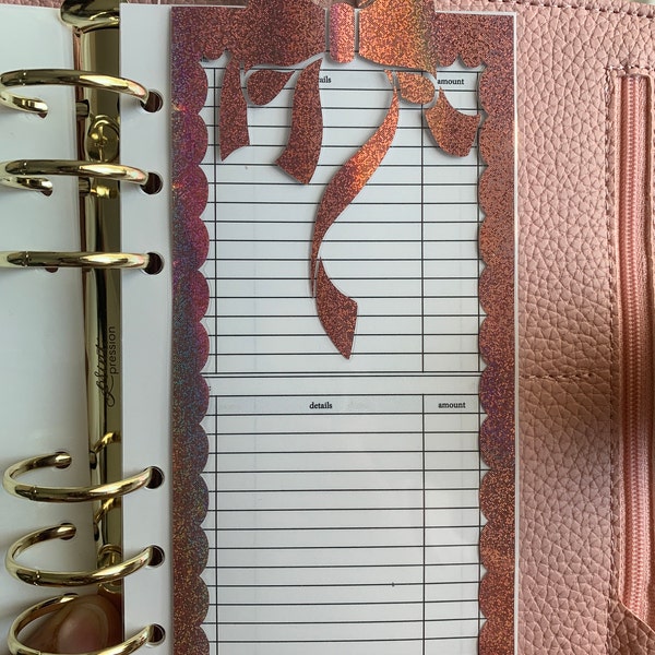 Planner Dashboard- Single Bow Dashboard Clear Dashboard - Holographic ...