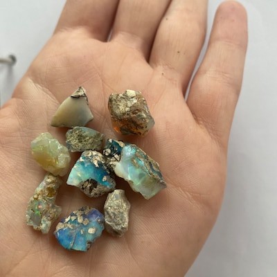 Ethiopian Opals Rough, Untreated Bigger Size Opals Rough AAAA, 15mm to ...