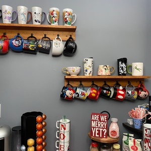 10 Cup Coffee Mug Holder With 4 or 5 Shelfmug Rackcustom Mug Rackcoffee ...