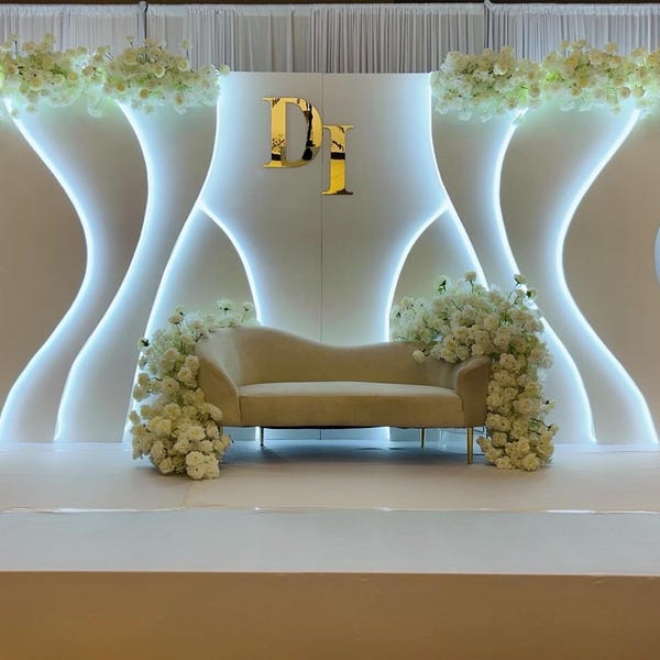 50''-gold 8 Arm Metal Cluster Candle Holder, Tall Stand Glass Candles ...