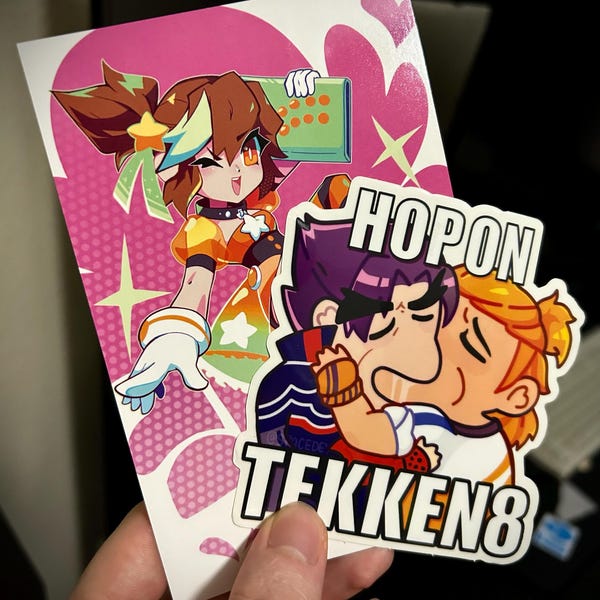 HOP ON Meme | Clear Sticker | Tekken Strive Street Fighter 6 - Etsy