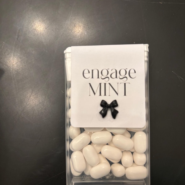 Engagement Stickers - Engagemint Stickers, Engagement Party Favors ...