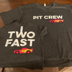 TWO FAST, Race Car Birthday Shirt, 2nd Birthday, Racing Birthday Boy ...