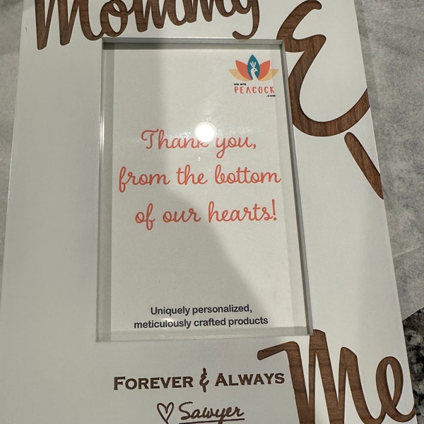 New Mom Personalized Picture Frame, First Mothers Day, New Mommy Gift ...