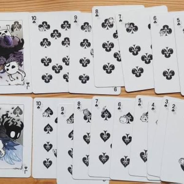 Hollow Knight Inspired Playing Card Deck 54 Poker Size Cards Fan Made ...