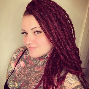 Synthetic Dreadlocks Full Set 80 Ends Crocheted Pencil Thin Long 1620 ...