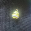10 Pcs,18k Gold Filled Bell Pendant, Charms for Bracelet, Dangling Bell ...