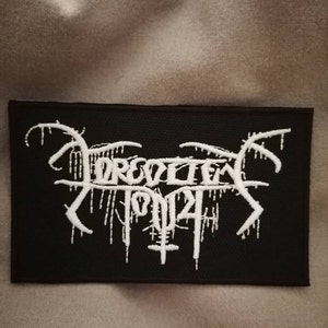 FORGOTTEN WOODS Embroidered Patch, Black Metal, Pagan Metal, Dsbm, Otyg ...