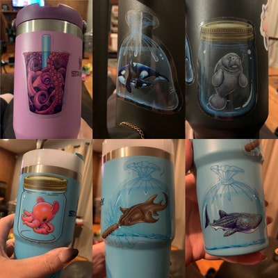 PUNK MANATEE STICKER Waterproof Sticker Vinyl Sticker Manatee Tattoo ...