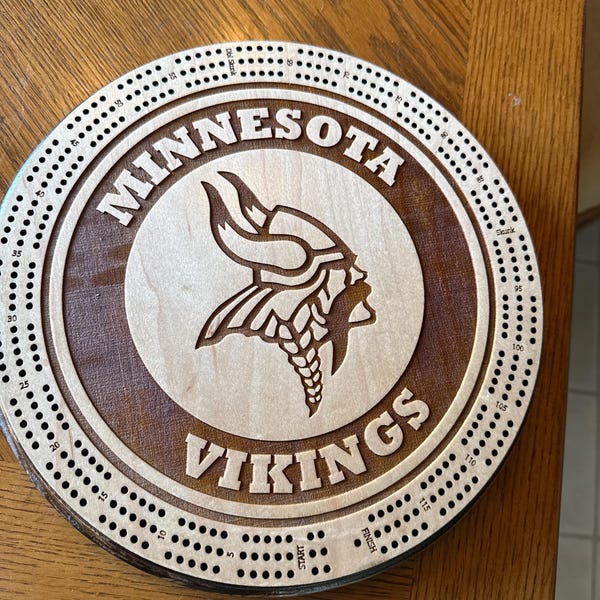 Personalized Cribbage Trophy - 3 Track Cribbage Board and Plaque Round ...