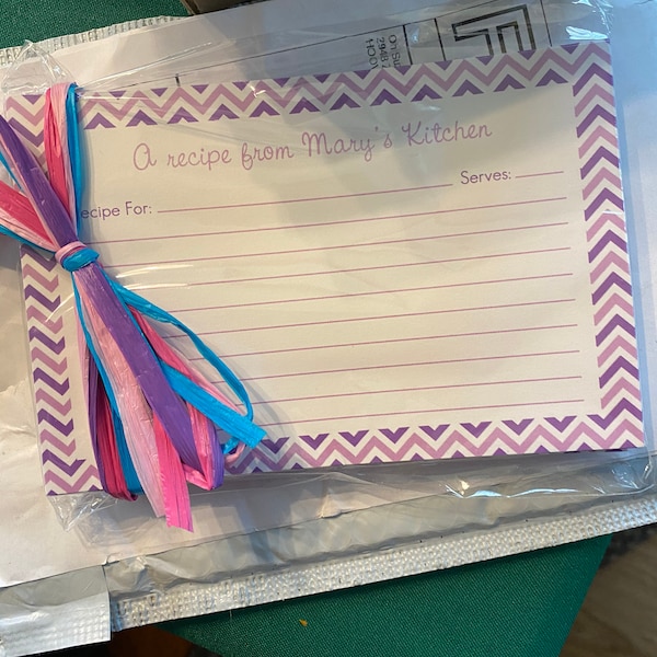 Personalized Recipe Cards - Design Your Own - Choose ONE DESIGN - Etsy