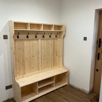 4ft Coat Rack,boot Room, Hallway Bench,monks Bench, Shoe Storage, Any ...
