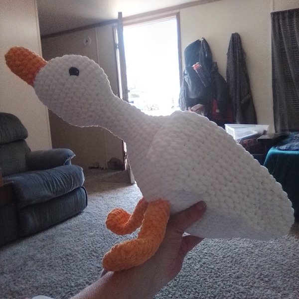 Goose Amigurumi Pattern, Hug Goose Crochet, Tutorial Plush Toy, Big Toy ...