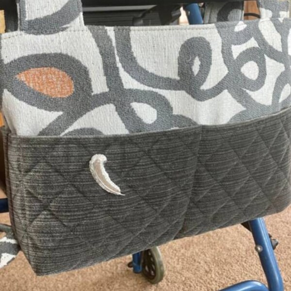 Elegant Walker Bag, Rollator, Mobility Accessory, Gift for Grandma ...