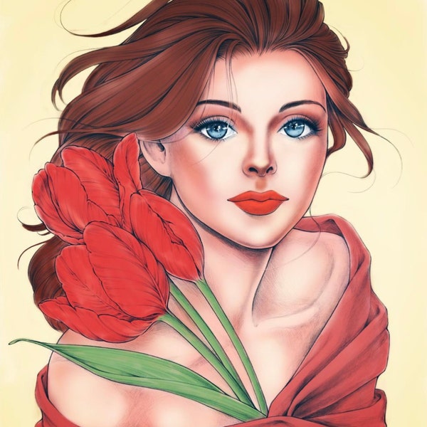 Warm Wind Coloring Page for Adults Grayscale Coloring Page Instant ...