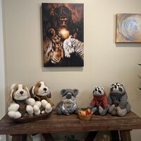 Knitted Beagle Puppy 16,9 Inch Puppy Soft Toy Knitted Puppy Realistic ...