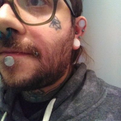 Obsidian Septum Pincher. Septum Plug. Stretched Septum. Tusk - Etsy