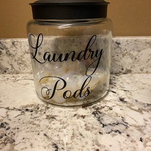 Laundry Pods Label Decal / Laundry Room Decor / Laundry Detergent Label ...