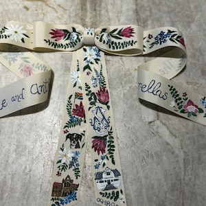 Custom Painted Graduation Cap Ribbon Bow - Etsy