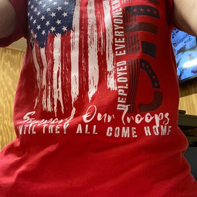 RED Friday in My Military Mom Era Shirt, Military Deployment Shirt for ...